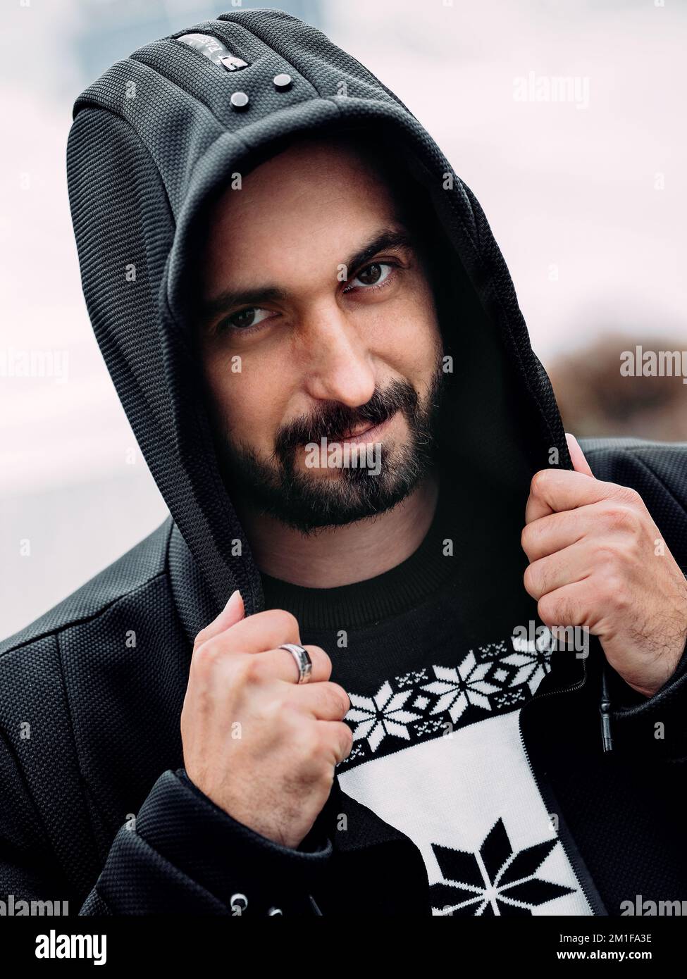 Bearded male model hi-res stock photography and images - Alamy