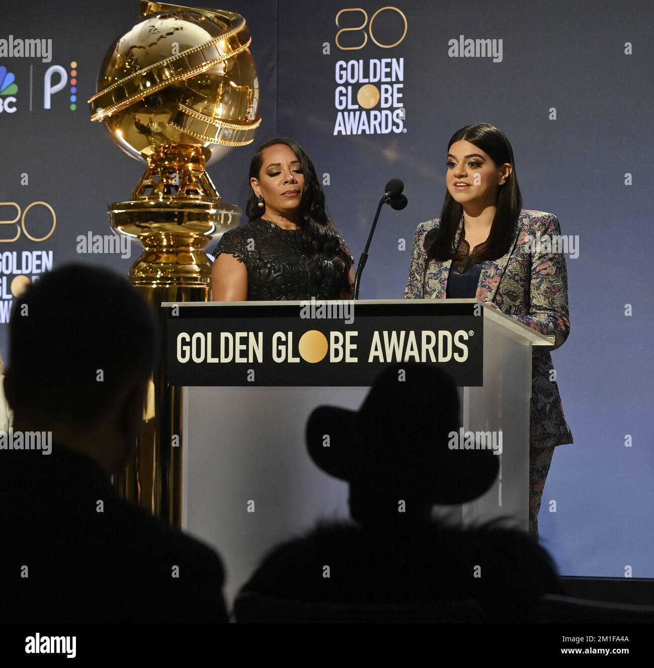 Los Angeles, United States. 12th Dec, 2022. Selenis Leyva (L) and Mayan ...