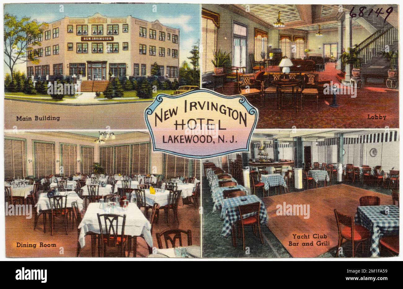 New Irvington Hotel, Lakewood, N. J. , Hotels, Tichnor Brothers ...