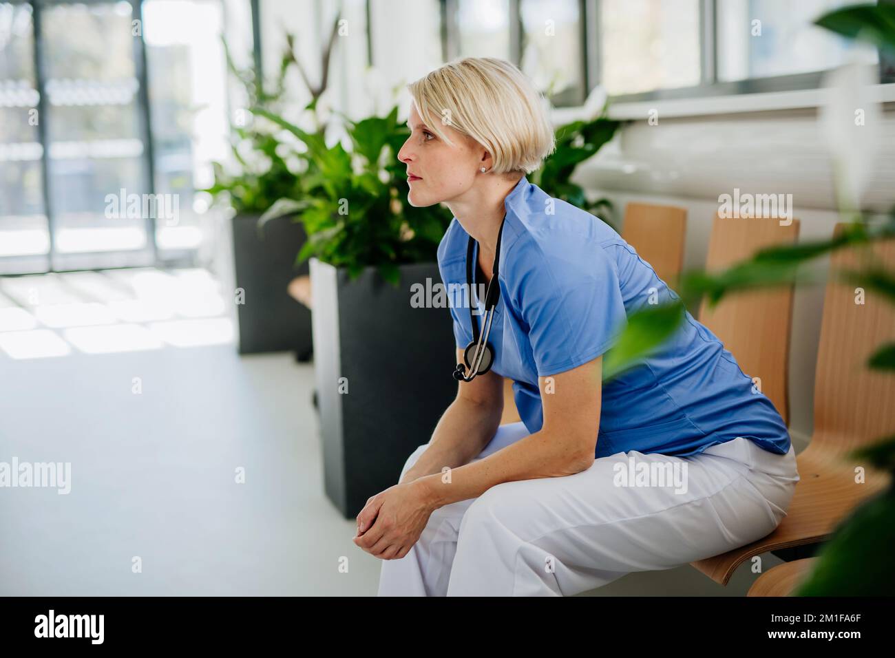 Hospital night corridor hi-res stock photography and images - Alamy