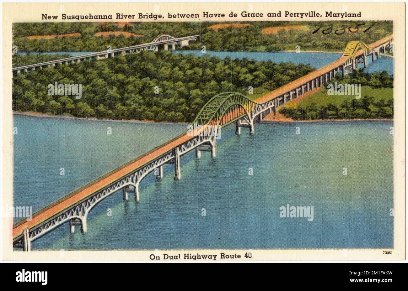 New Susquehanna River Bridge, between Havre de Grace and Perryville ...