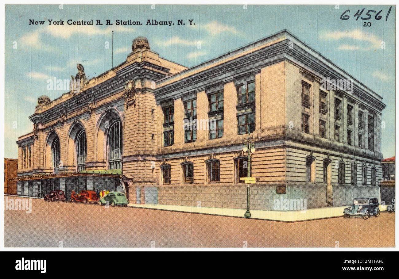 New York Central R. R. Station, Albany, N. Y. , Railroad stations ...