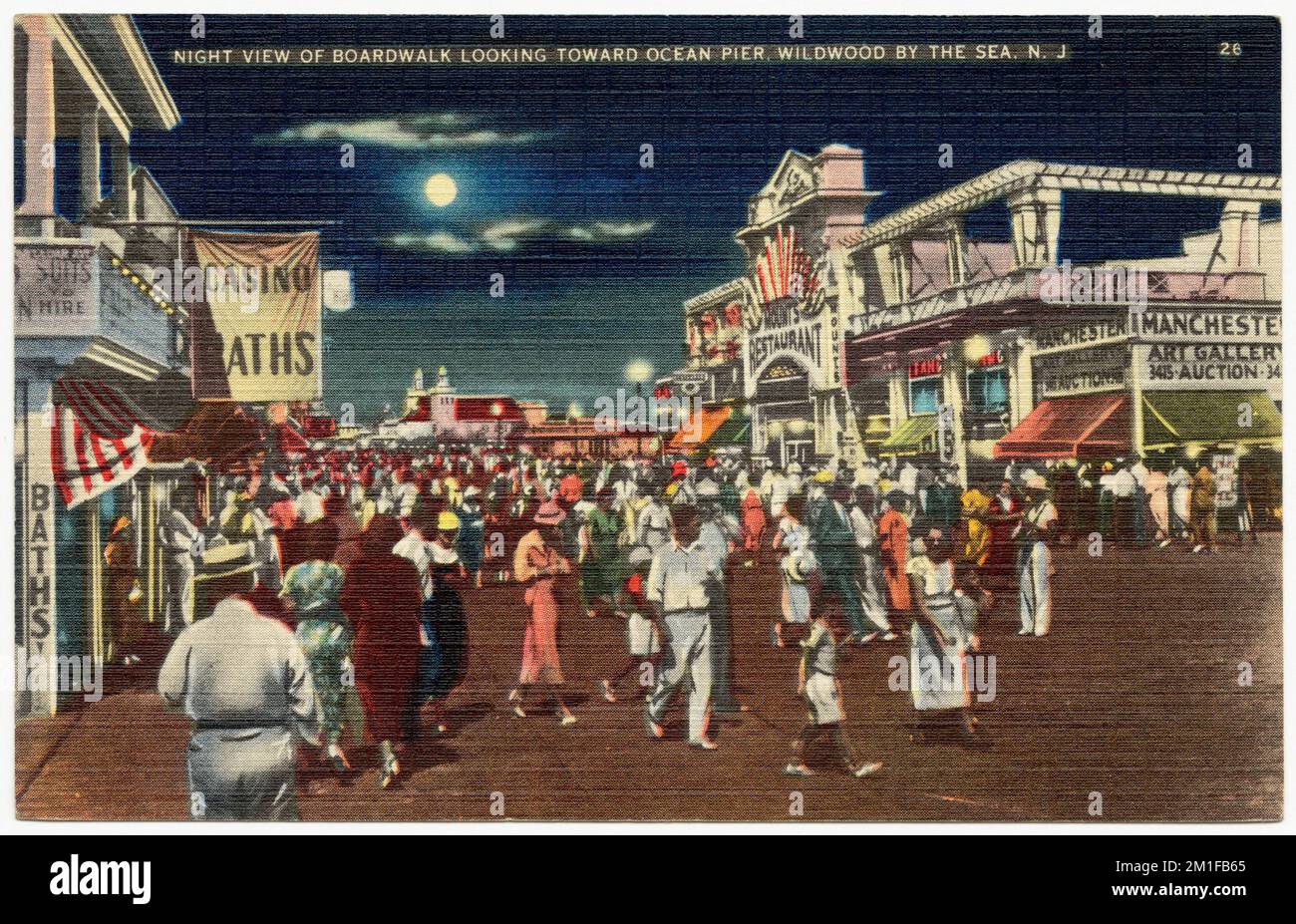 Nighttime coastal view Cut Out Stock Images & Pictures - Alamy