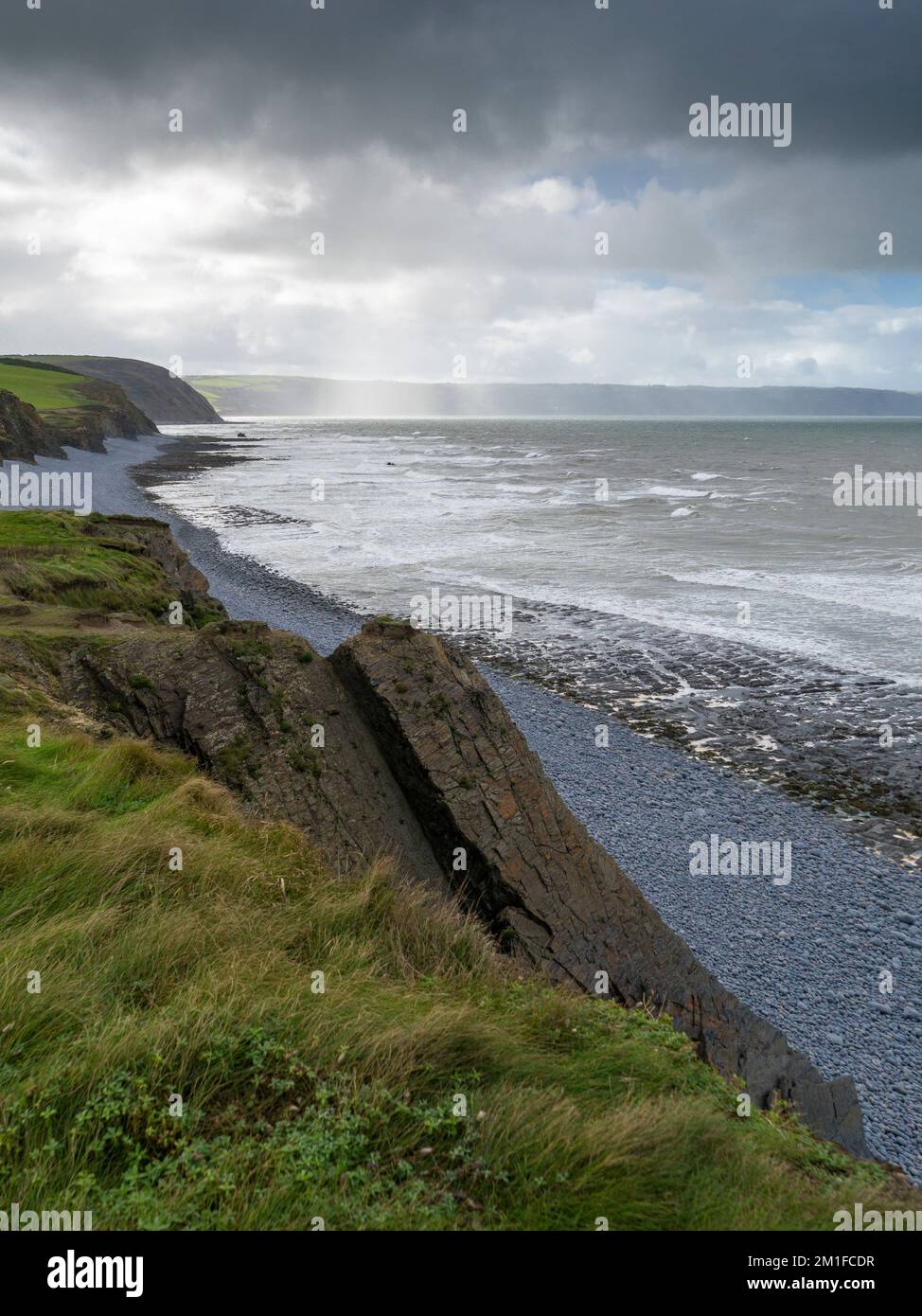 Bideford Bay from Cornborough Cliff on the North Devon Coast National ...
