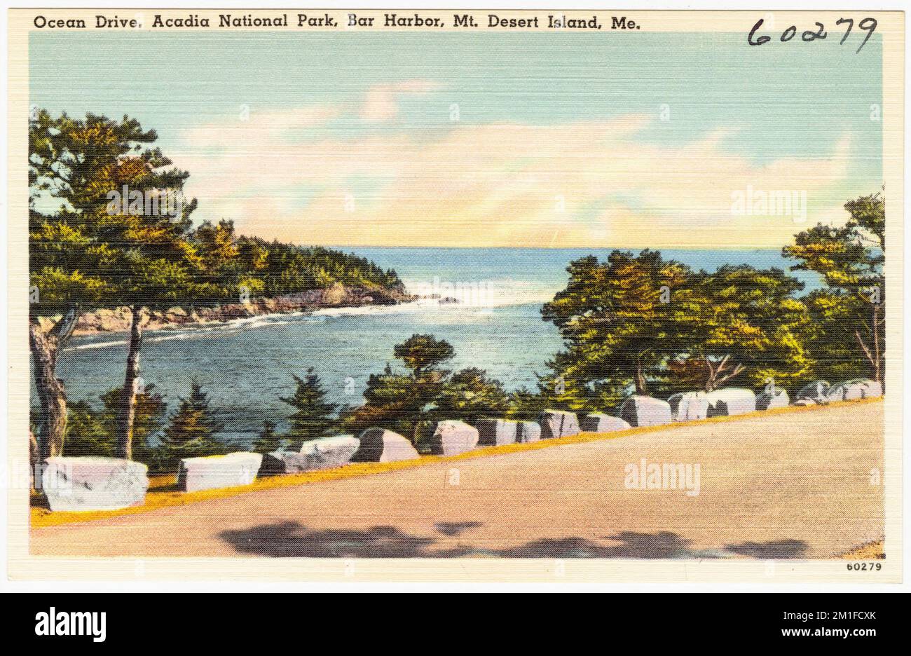 Ocean Drive, Acadia National Park, Bar Harbor, Mt. Desert Island, Me ...