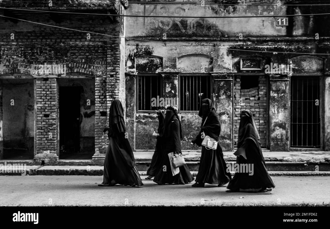 The ancient architecture of Panam City in Sonargaon. Image captured on ...