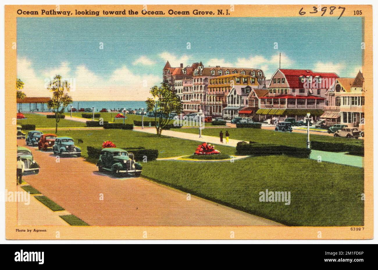 Ocean Pathway, looking toward the ocean, Ocean Grove, N. J. , Cities ...