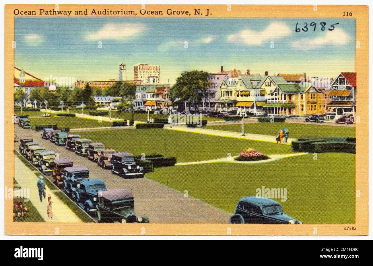 Ocean Pathway and auditorium, Ocean Grove, N. J. , Cities & towns ...