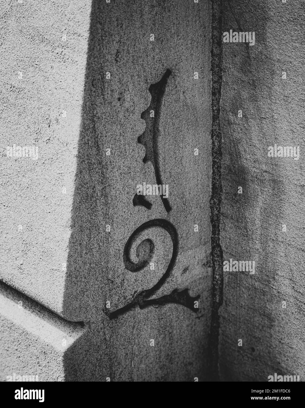 Carved pattern detail Black and White Stock Photos & Images - Alamy