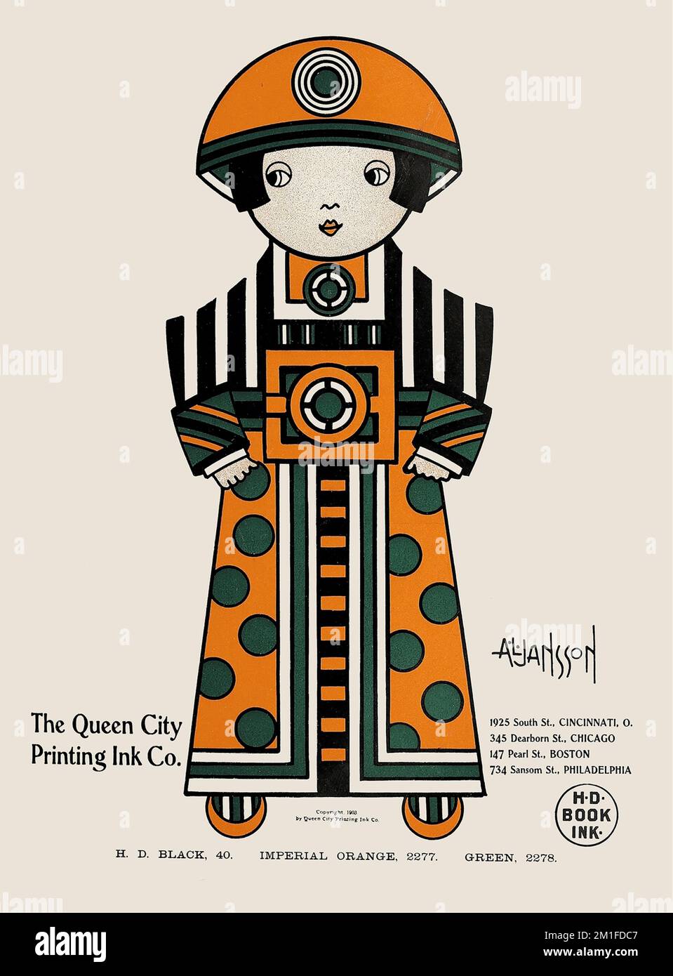 American art deco - Printing Ink Posters Stock Photo - Alamy