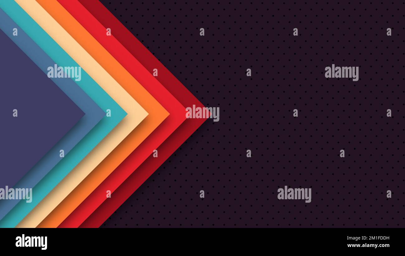 Realistic design in futuristic retro style. Abstract geometric 1970's ...