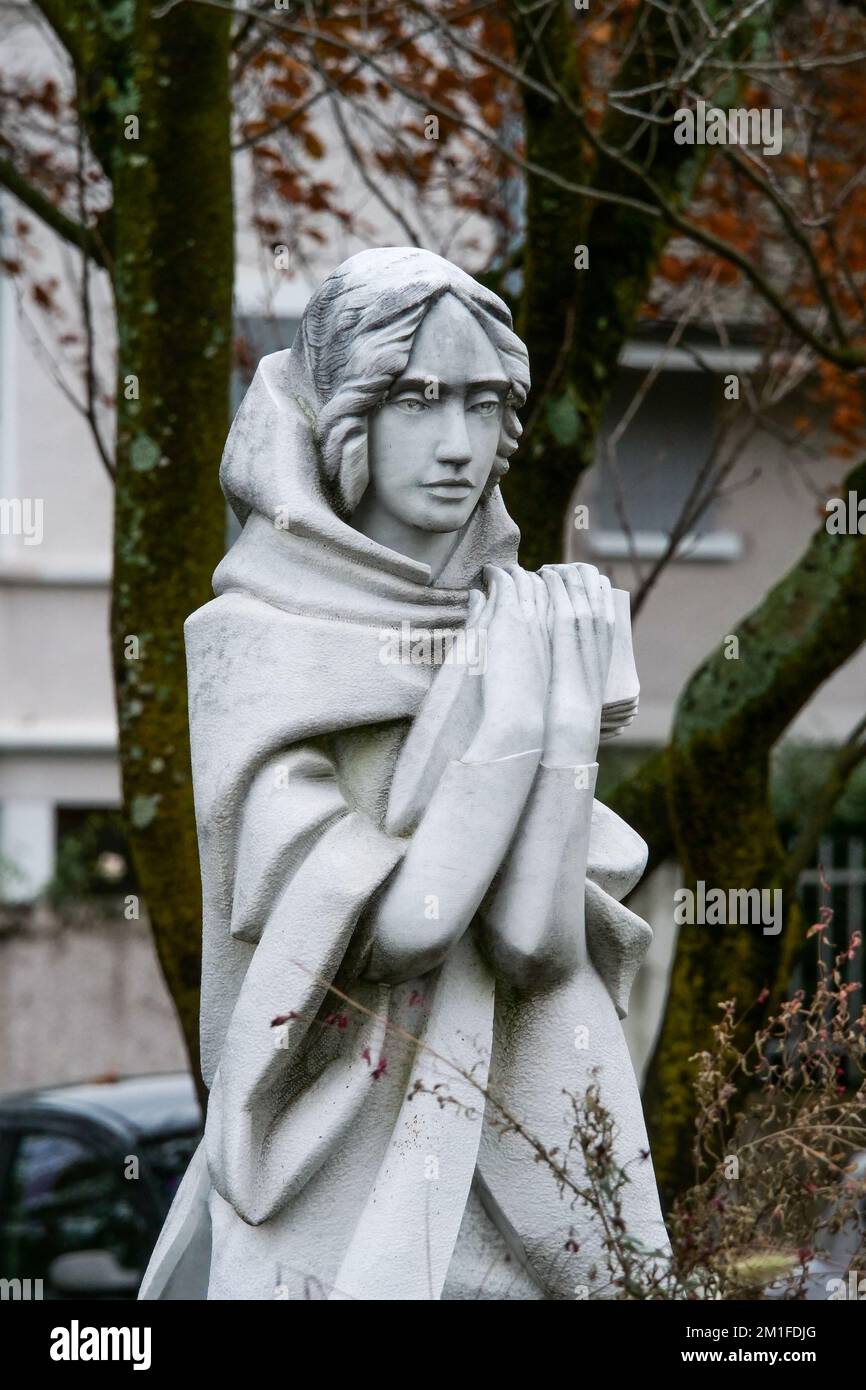 Statue of azerbaidjani poet, Khourchidbanou Natavan, Evian-les-Bains ...
