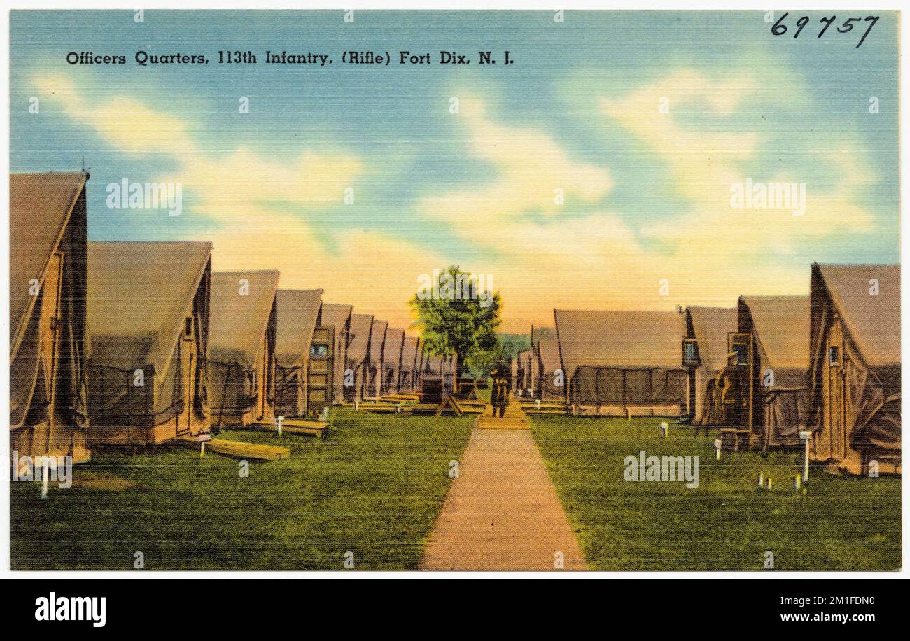Officer's Quarters, 113th infantry, (rifle) Fort Dix, N.J. , Military ...