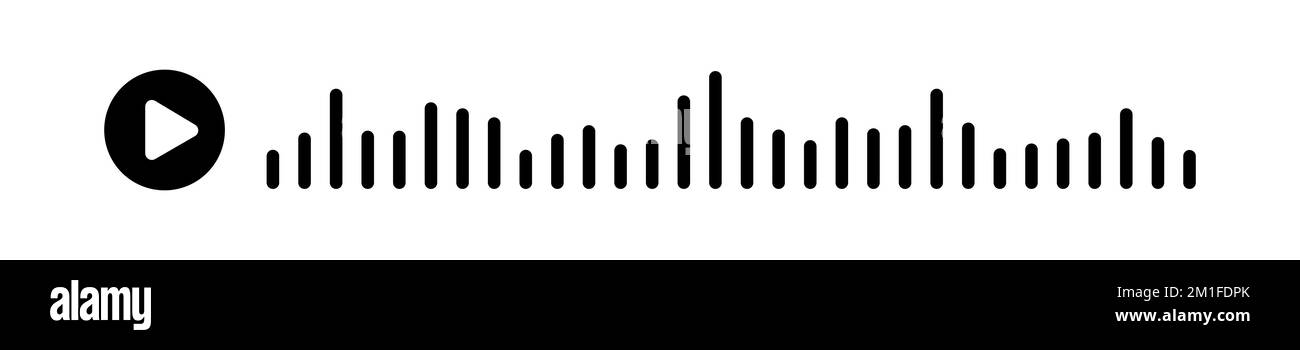 Audio wave. icon sound song. EQ. Podcast wave. Symbols on isolated ...