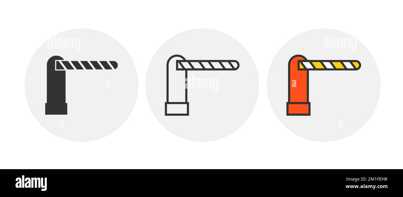 Toll security parking car barrier. Checkpoint gate border logoaccess ...