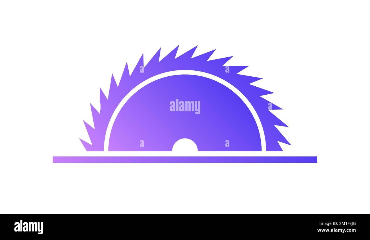 Circular saw metal icon. Vector blade icon saw tool cut Stock Vector ...