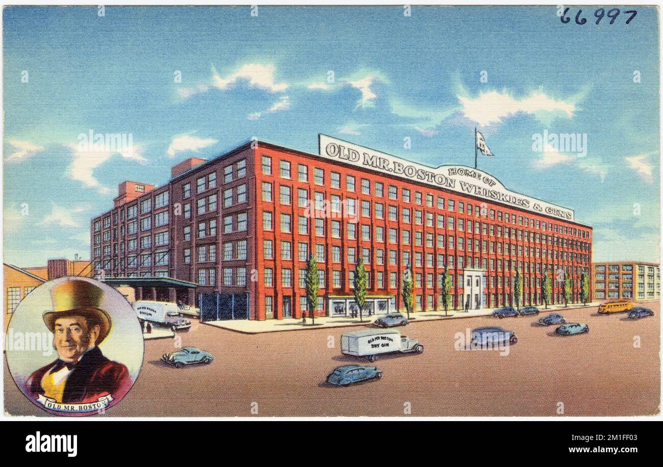 Old Mr. Boston , Industrial facilities, Tichnor Brothers Collection ...