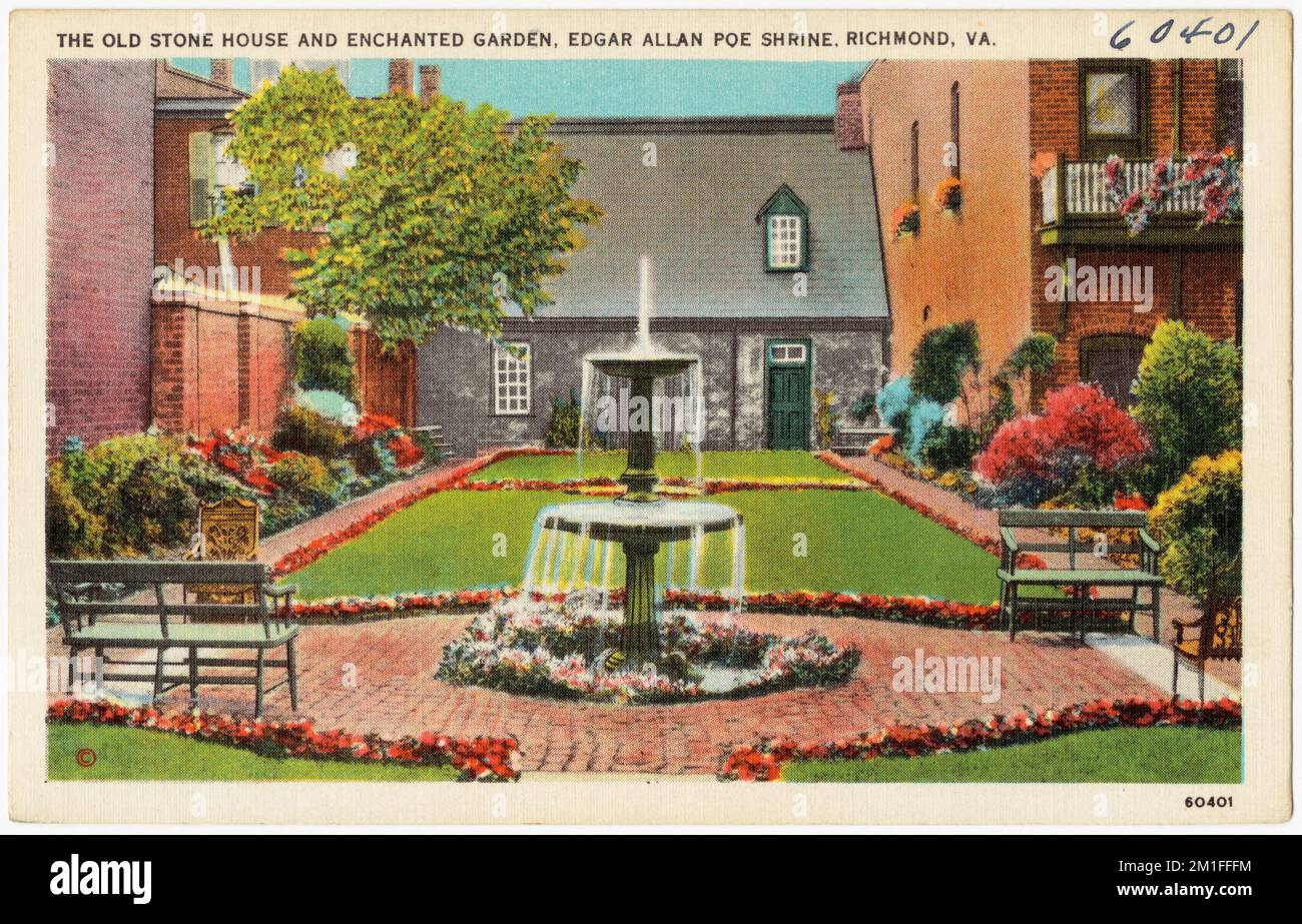 The Old Stone House and Enchanted Garden, Edgar Allan Poe Shrine ...