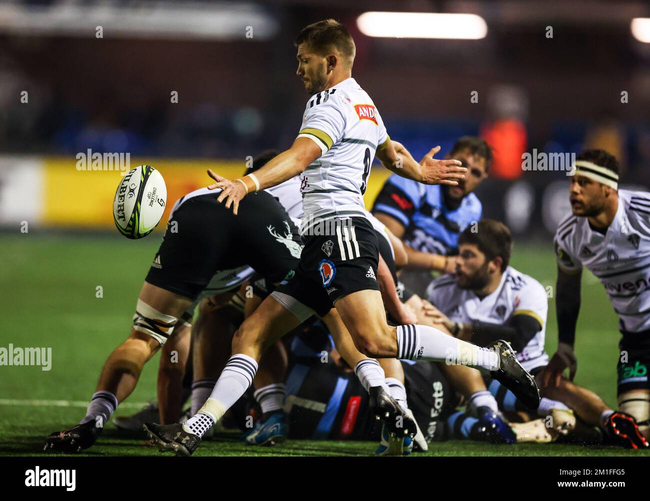 CA Brive’s Enzo Sanga in action during the EPCR Challenge Cup match at ...