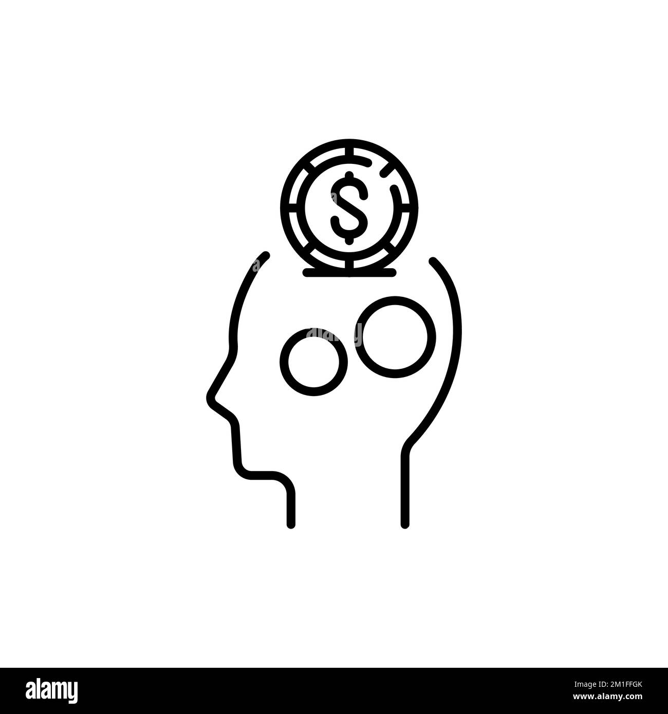 Pay the employee line icon. Business crowdfunding and Finance ...