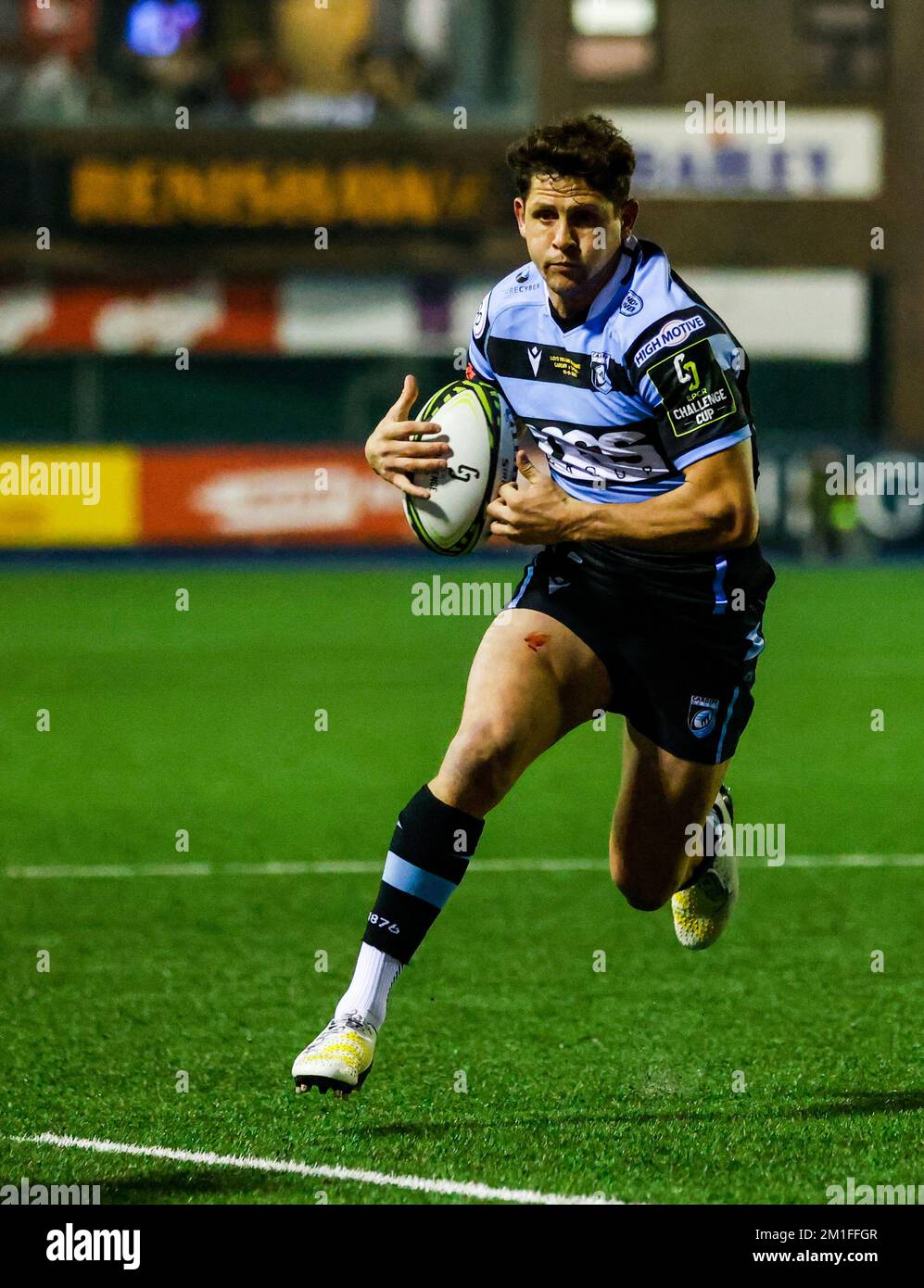 Cardiff Rugby’s Lloyd Williams in action during the EPCR Challenge Cup ...