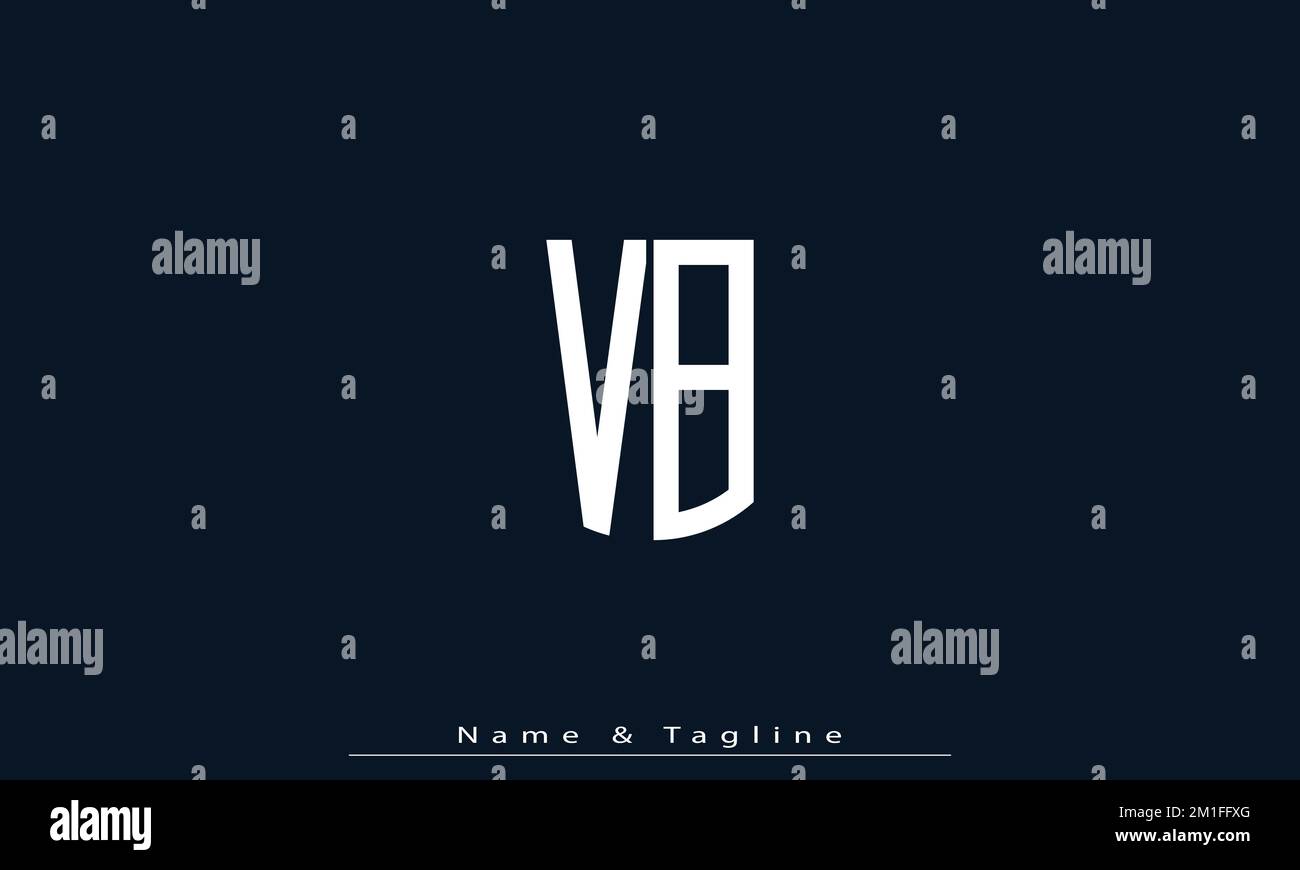 Alphabet letters Initials Monogram logo VB , BV Stock Vector Image ...