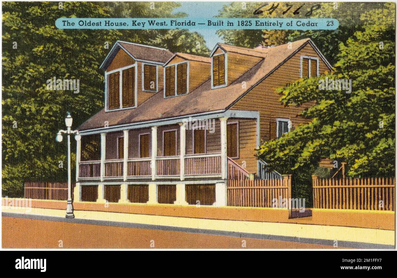 The oldest house, Key West, Florida- built in 1825 entirely of cedar ...