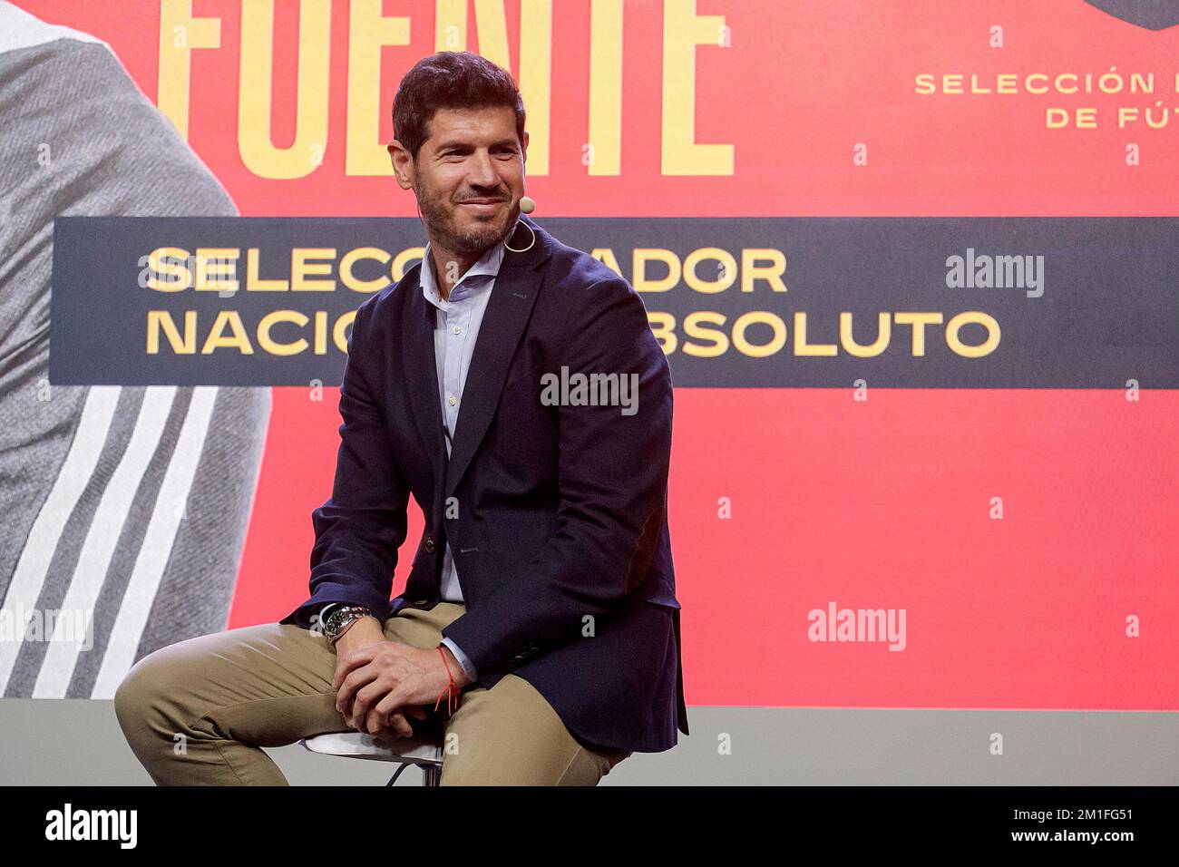 RFEF's General Manager Albert Luque during the official presentation of ...