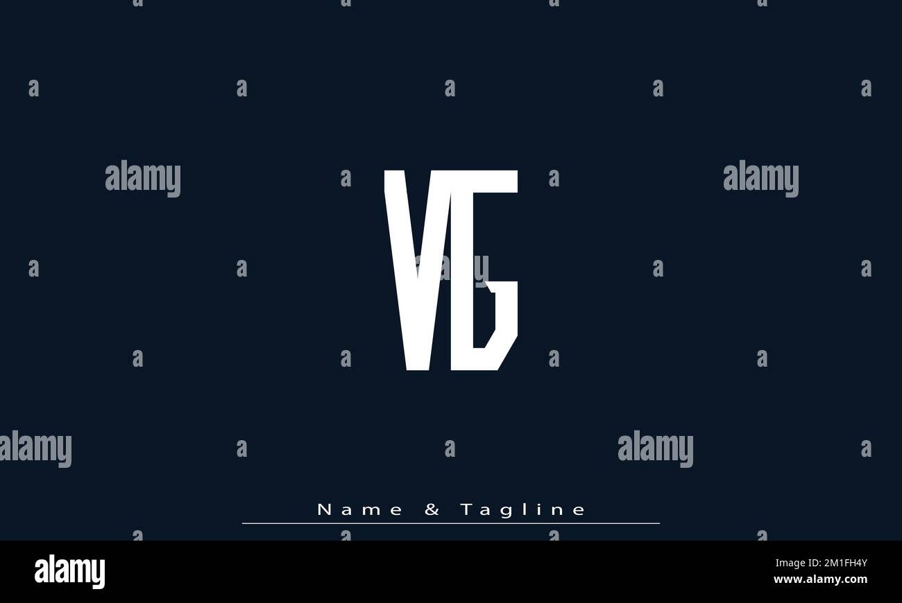 Alphabet letters Initials Monogram logo VG , GV Stock Vector Image ...