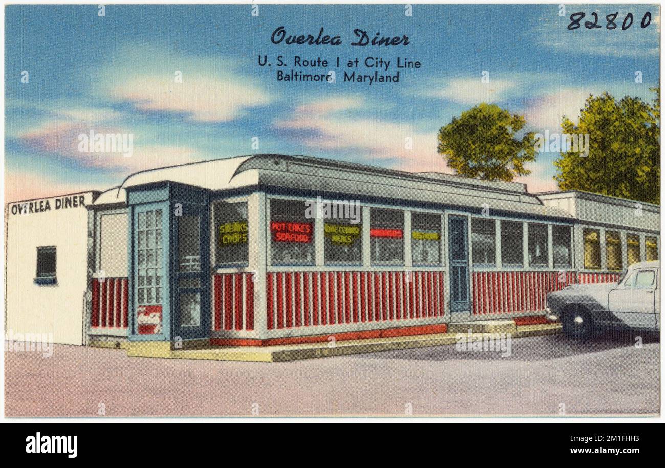 Overlea Diner, U. S. Route 1 at city line, Baltimore, Maryland ...