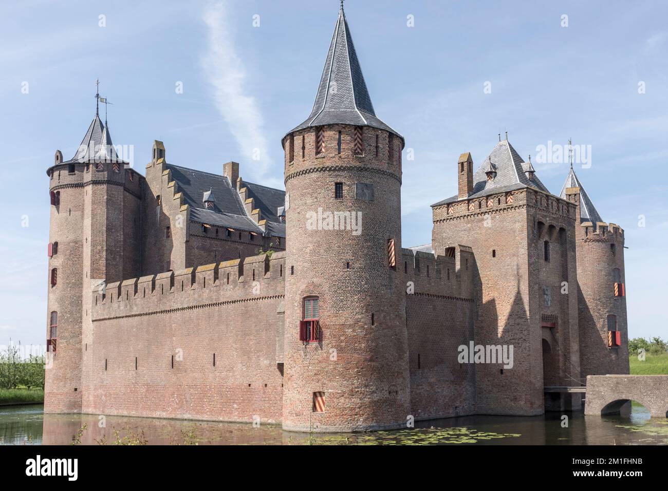 A view of Muiderslot castle in Muiden, Netherlands Stock Photo - Alamy