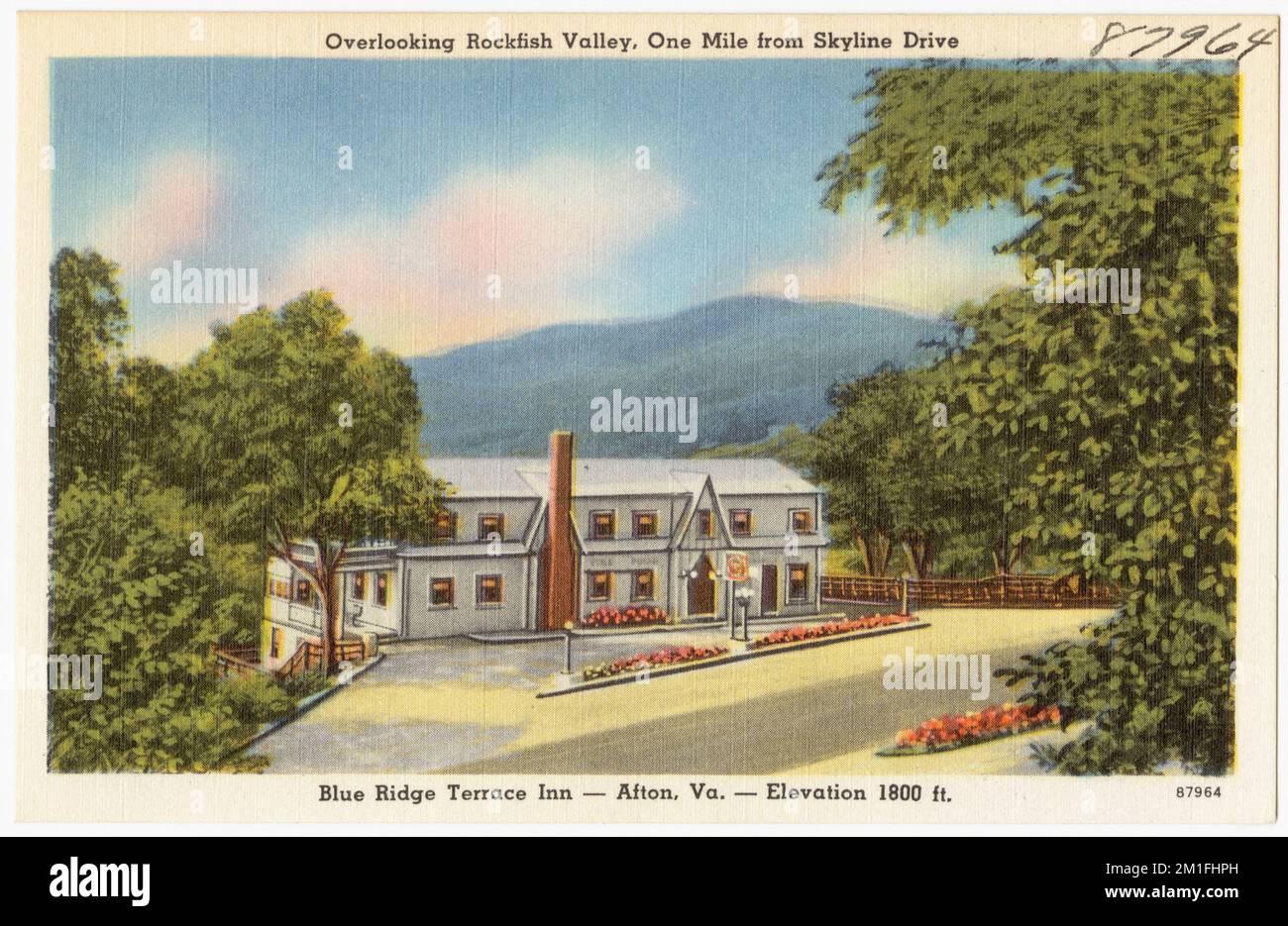 Overlooking Rockfish Valley, one mile from Skyline Drive, Blue Ridge ...