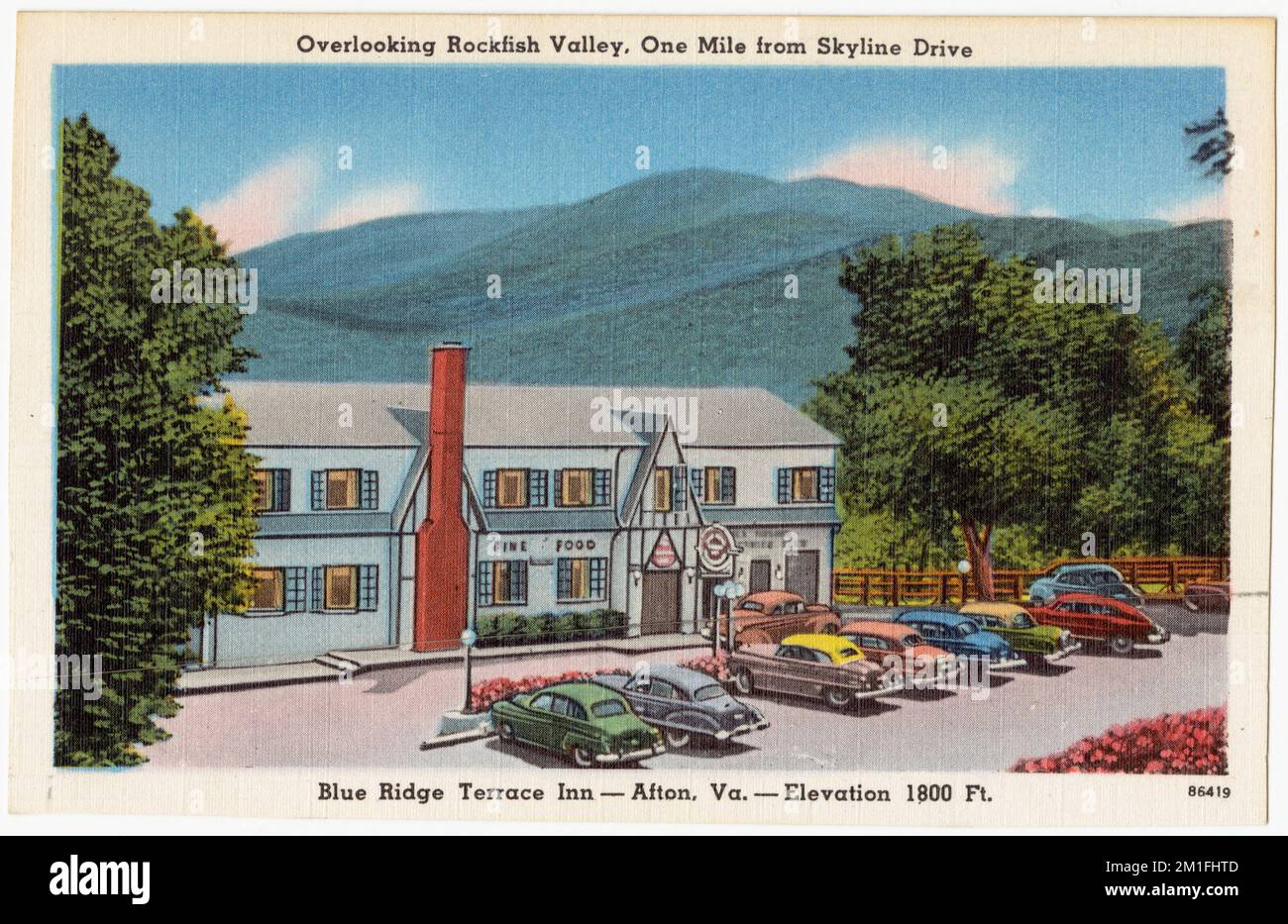 Overlooking Rockfish Valley, one mile from Skyline Drive, Blue Ridge ...