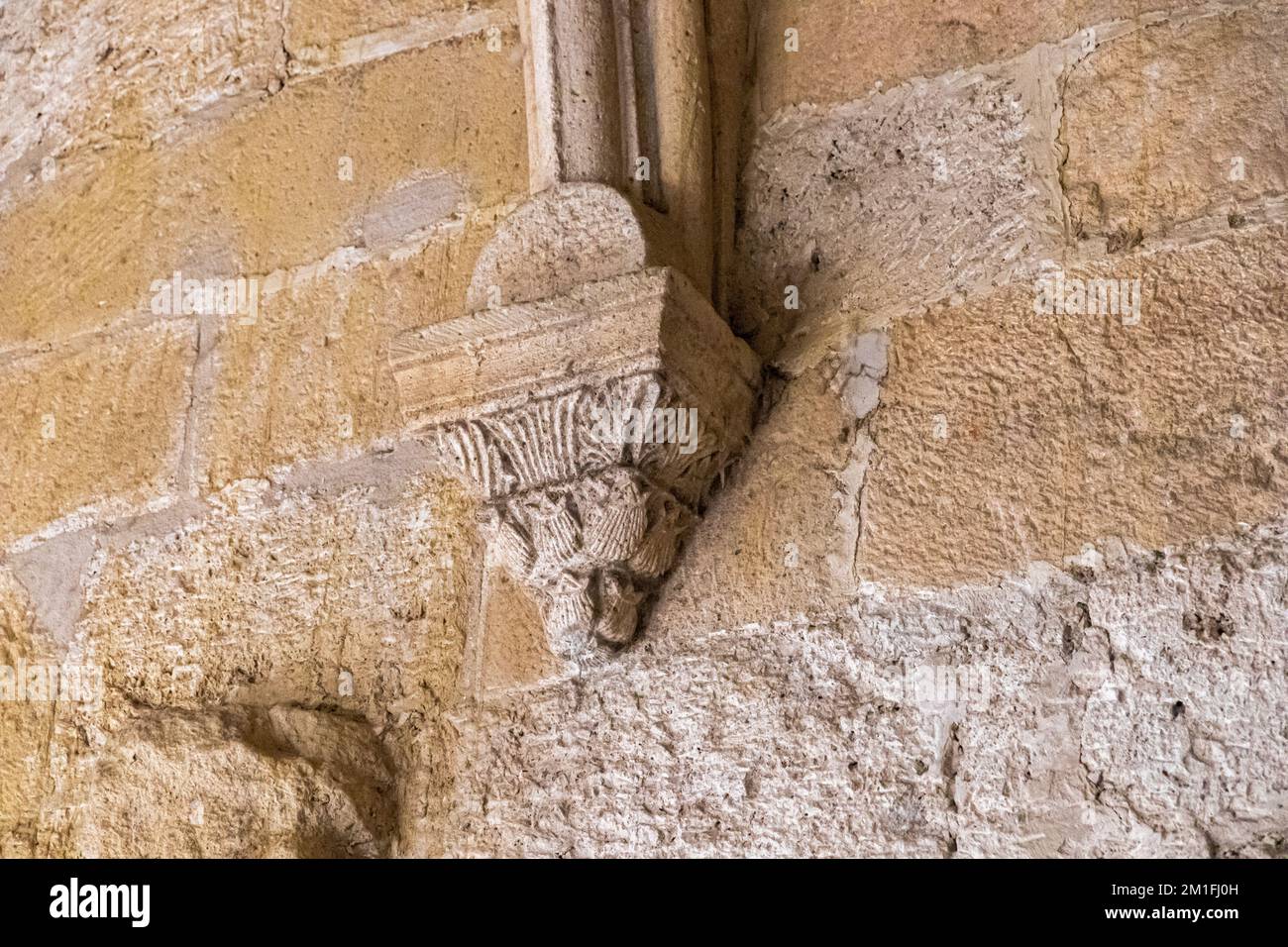 Corbel in the Royal Palace of the Monastery of Saint Mary of Carracedo ...