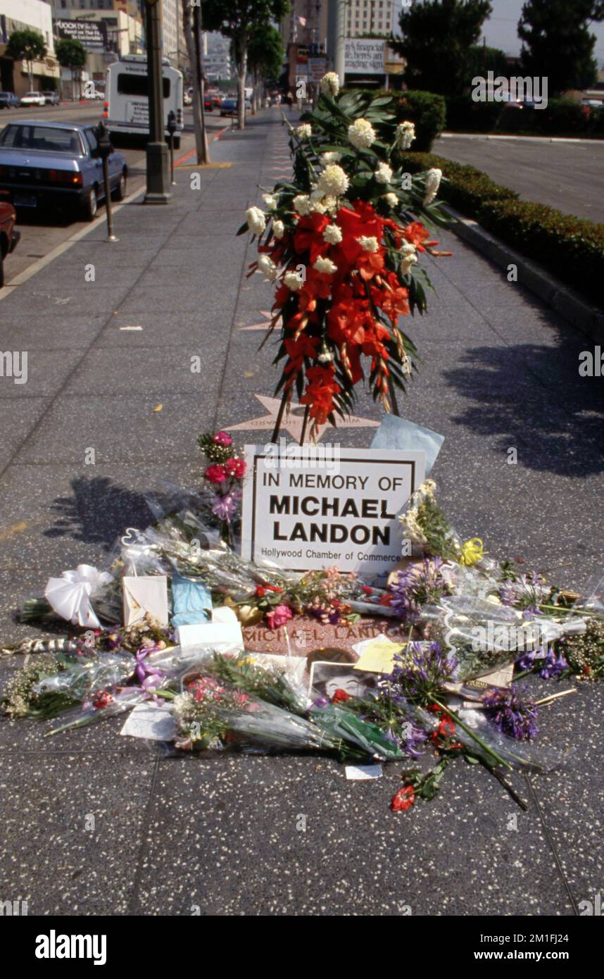 Michael Landon honored at the Hollywood Walk of Fame on the day of his ...