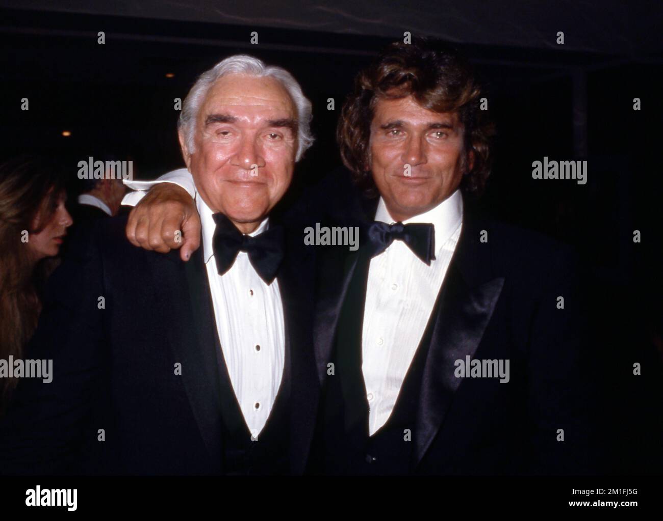 Michael Landon and Lorne Greene at the "Sam's Son" Beverly Hills ...