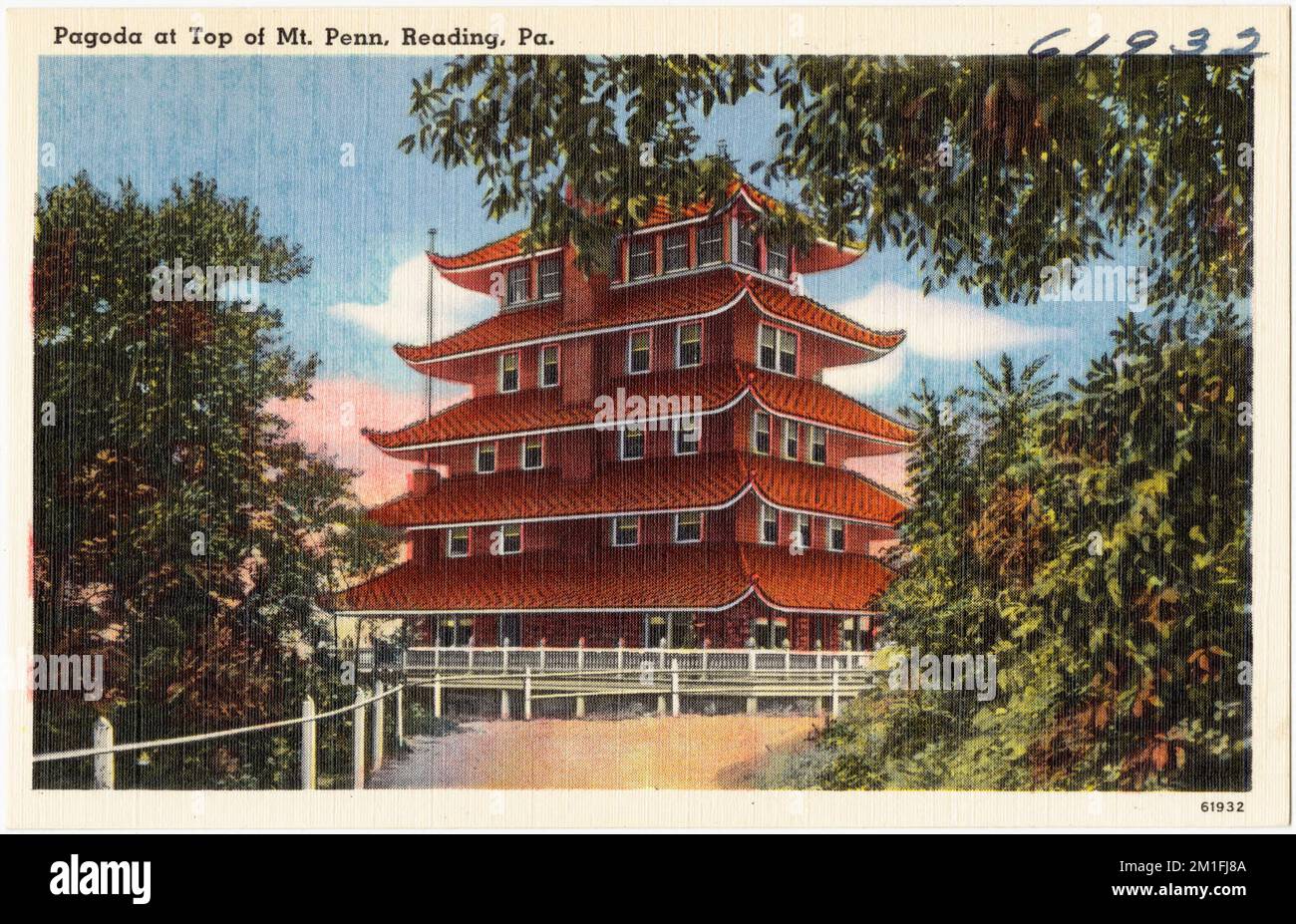 Pagoda at top of Mt. Penn., Reading, Pa. , Religious facilities ...