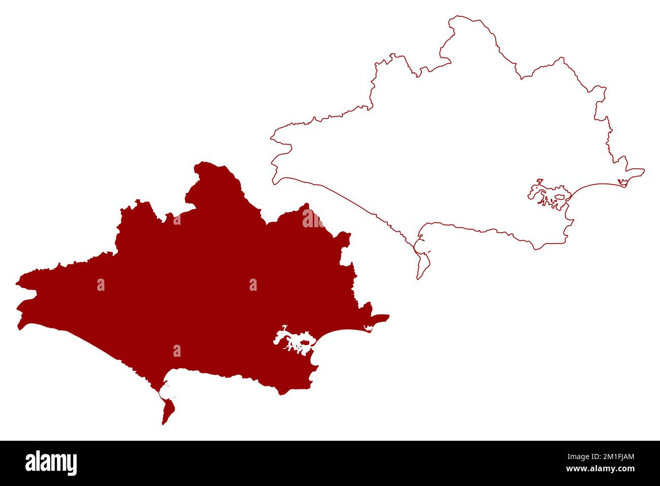 Dorset Ceremonial county (United Kingdom of Great Britain and Northern ...