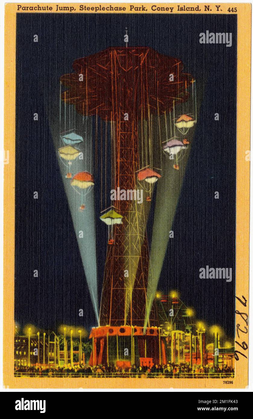 Parachute jump, Steeplechase Park, Coney Island, N. Y. , Amusement ...