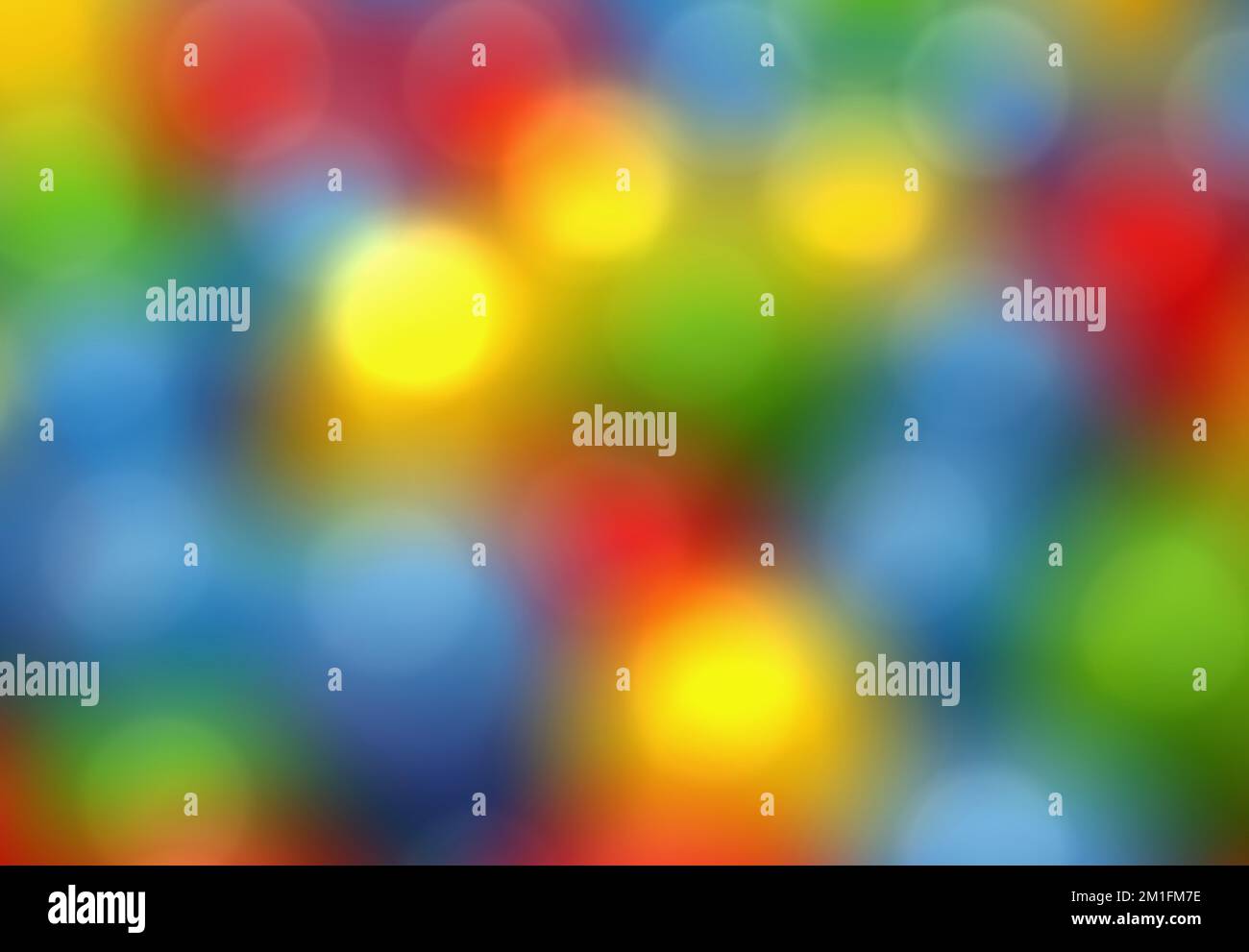 Neon bokeh background with blue, yellow and pink colors. Blur halftone ...