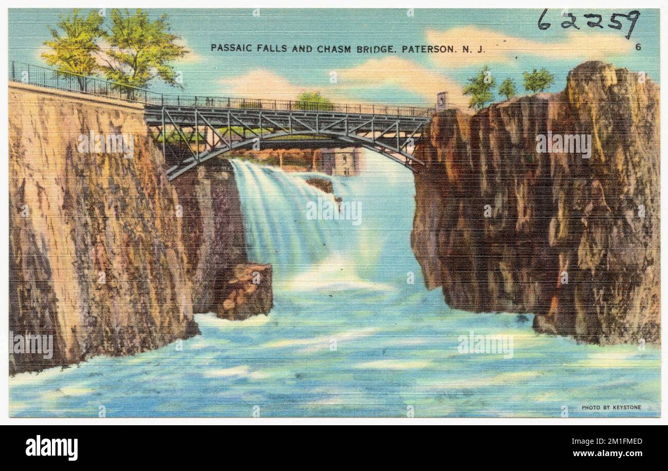Passaic Falls and Chasm Bridge, Paterson, N. J. , Bridges, Rivers ...