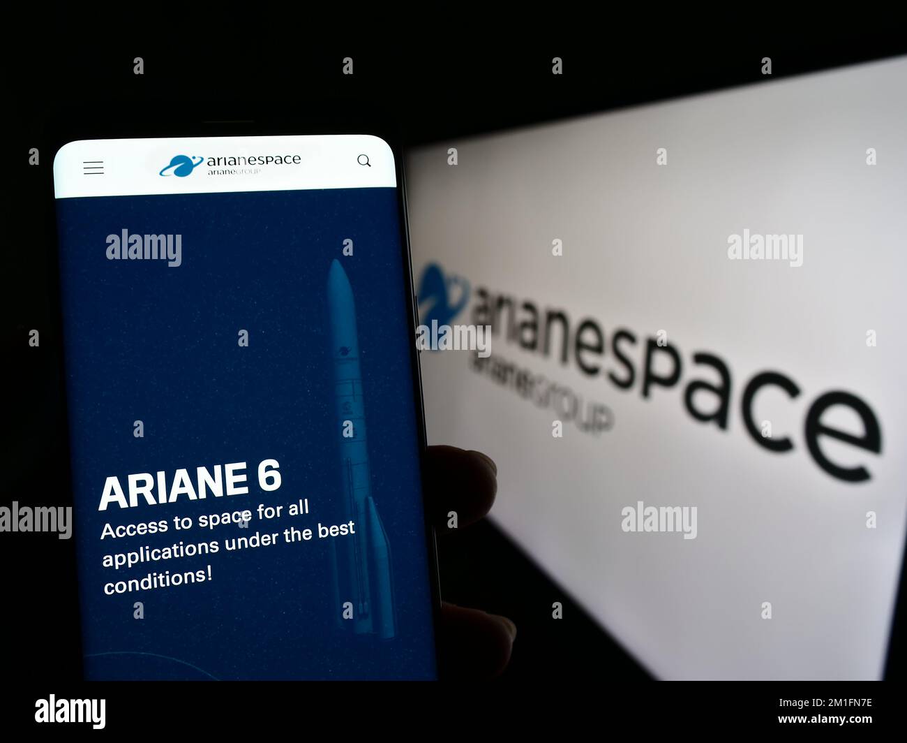 Arianespace logo hi-res stock photography and images - Alamy