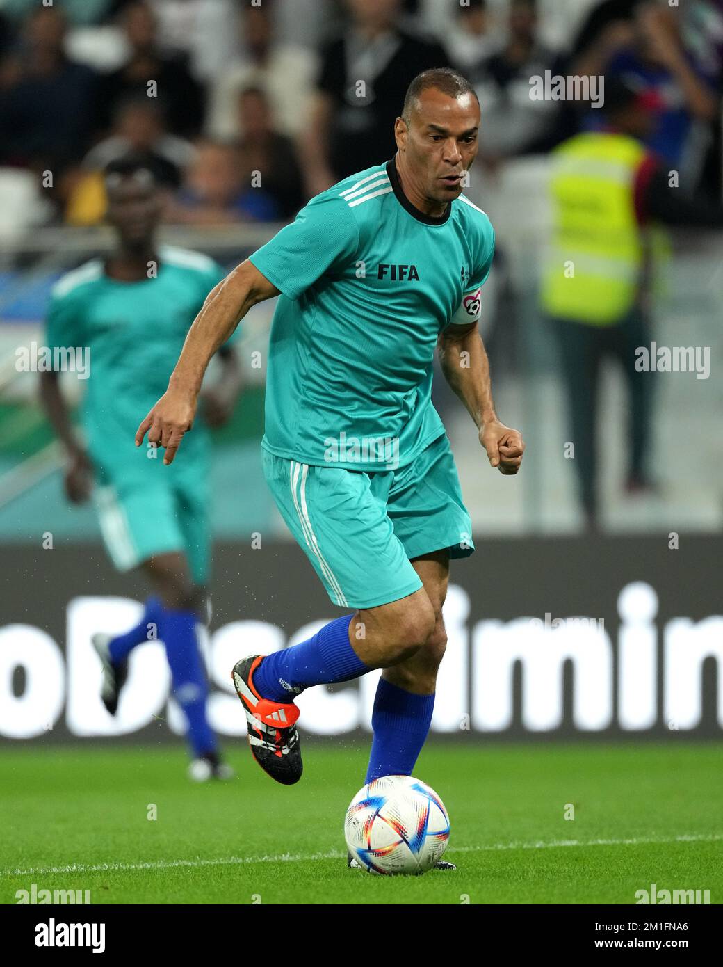 Team A's Cafu during a Workers and FIFA Legends Match at the Al Thumama ...