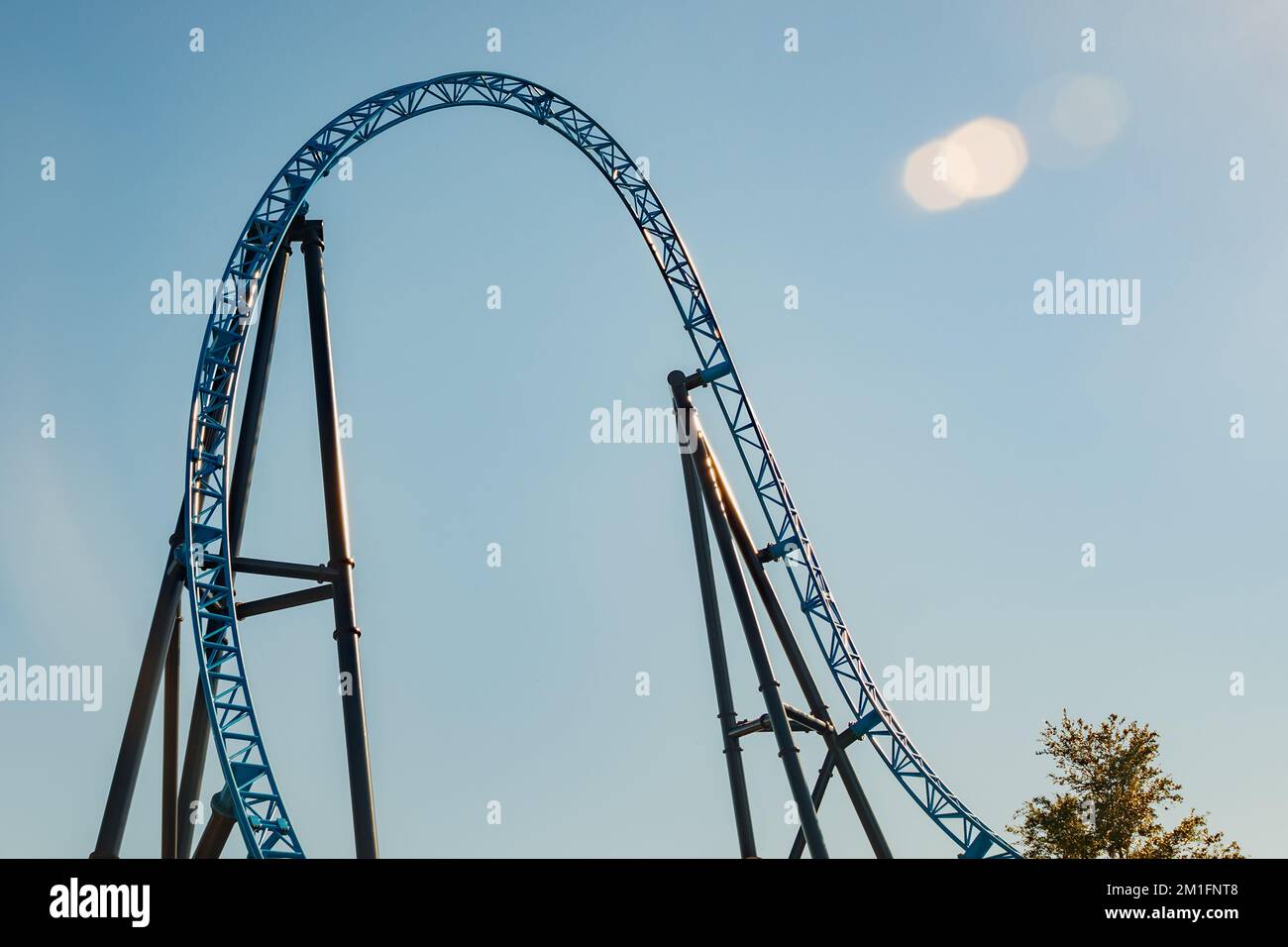 Woman on roller coaster ride hi-res stock photography and images - Alamy