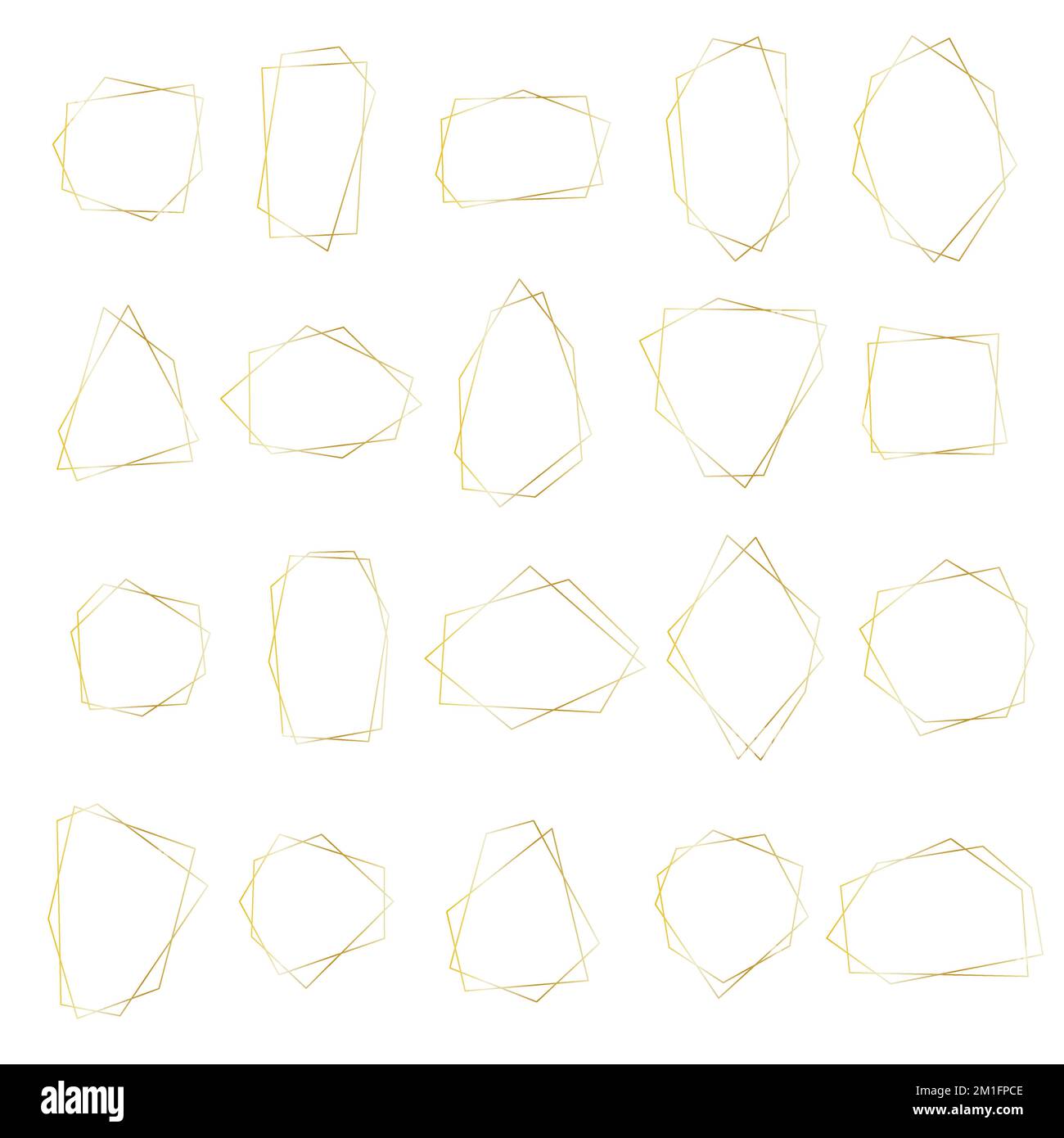 Gold frame border simple hi-res stock photography and images - Alamy