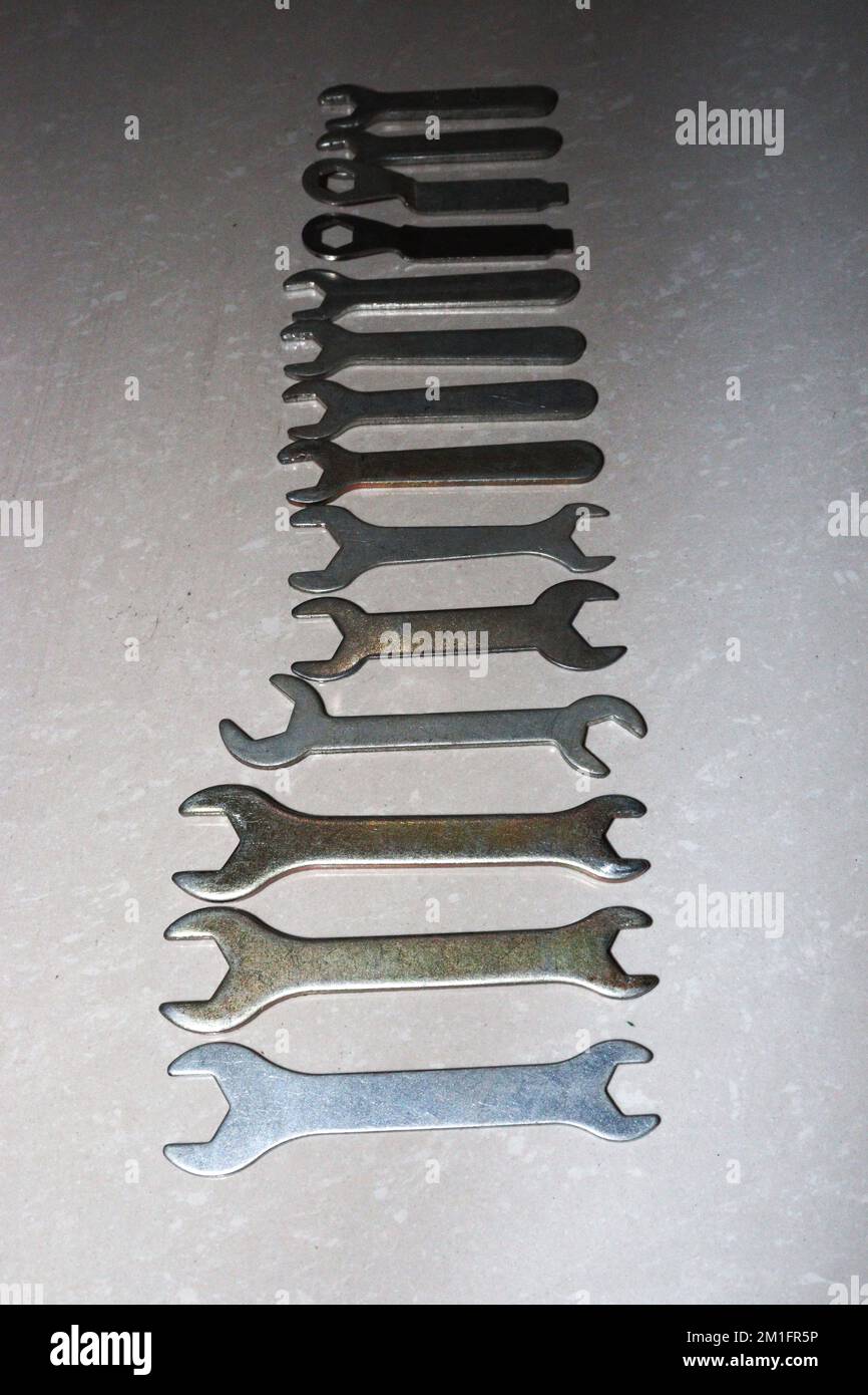Ring spanner set hi-res stock photography and images - Alamy