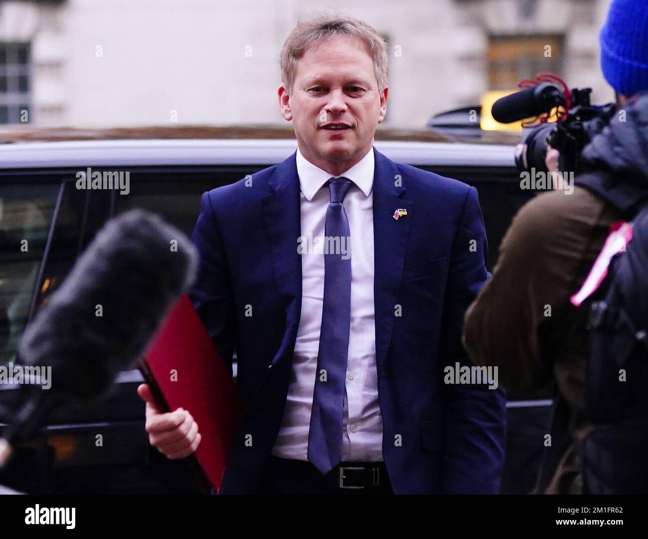 Business Secretary Grant Shapps arrives for a Cobra (civil ...