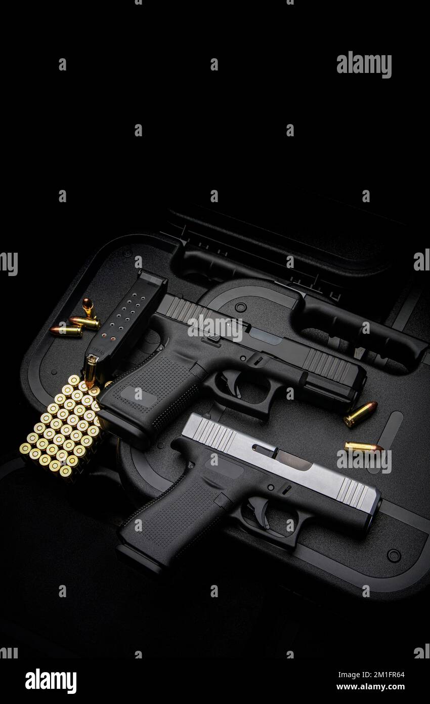 Modern semi-automatic pistols. A short-barreled weapon for self-defense ...