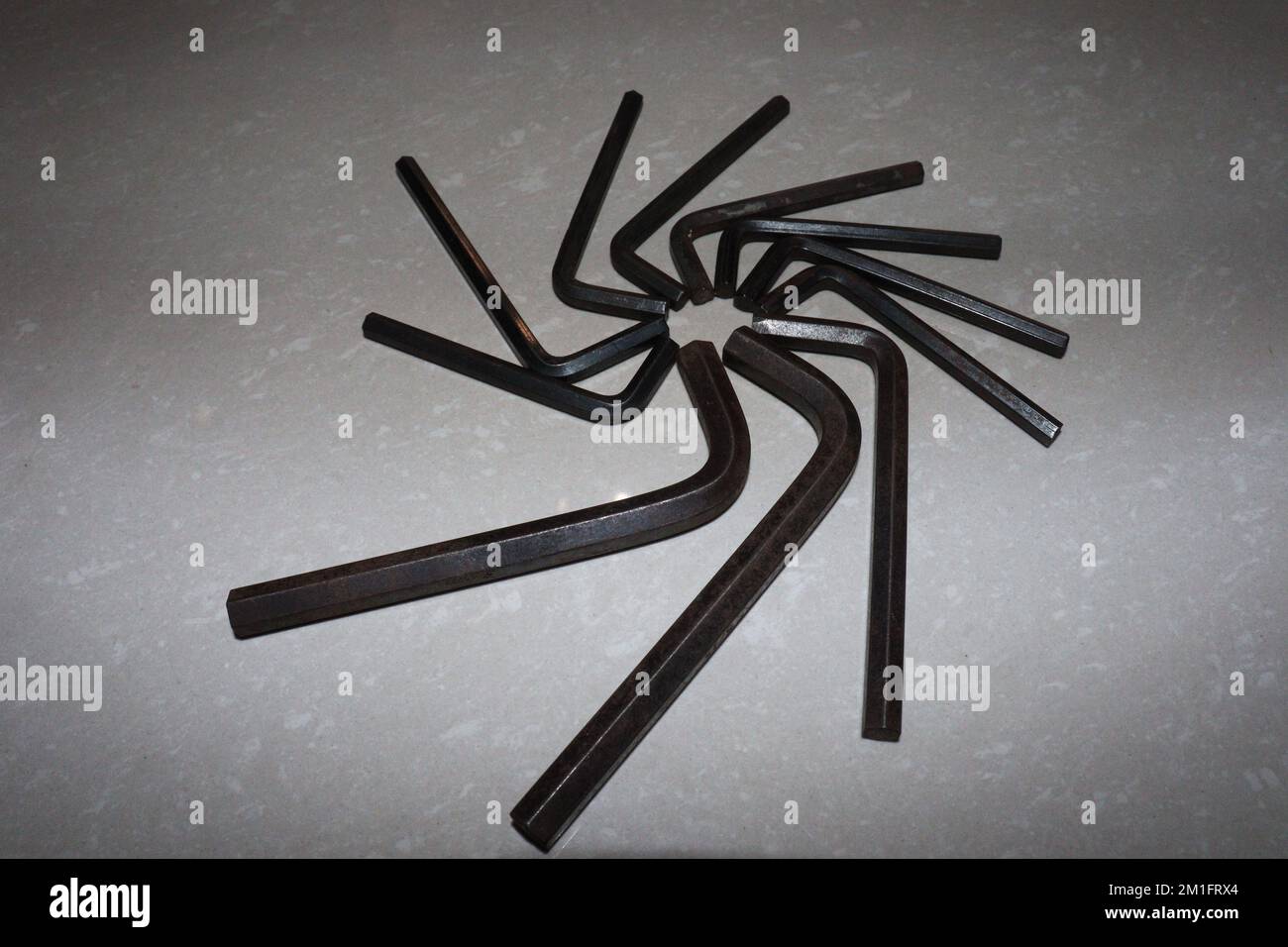 Multiple allen hex keys hi-res stock photography and images - Alamy