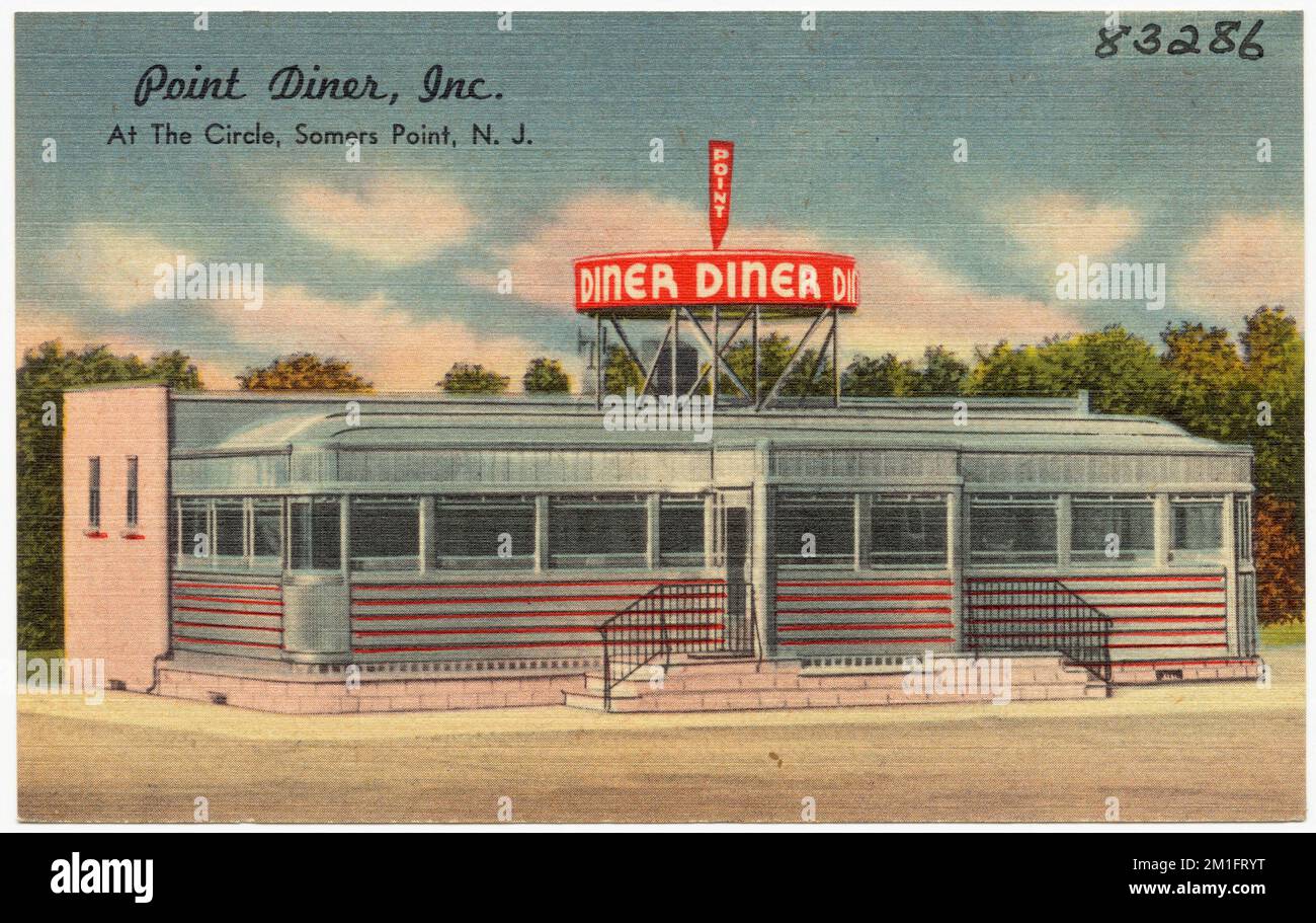 Point Diner, Inc., at the circle, Somers Point, N. J. , Restaurants ...